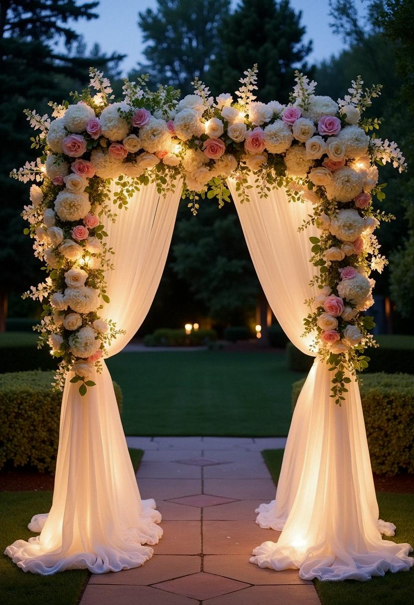 Stunning Wedding Reception Backdrop Ideas - TheCharmingBride.com