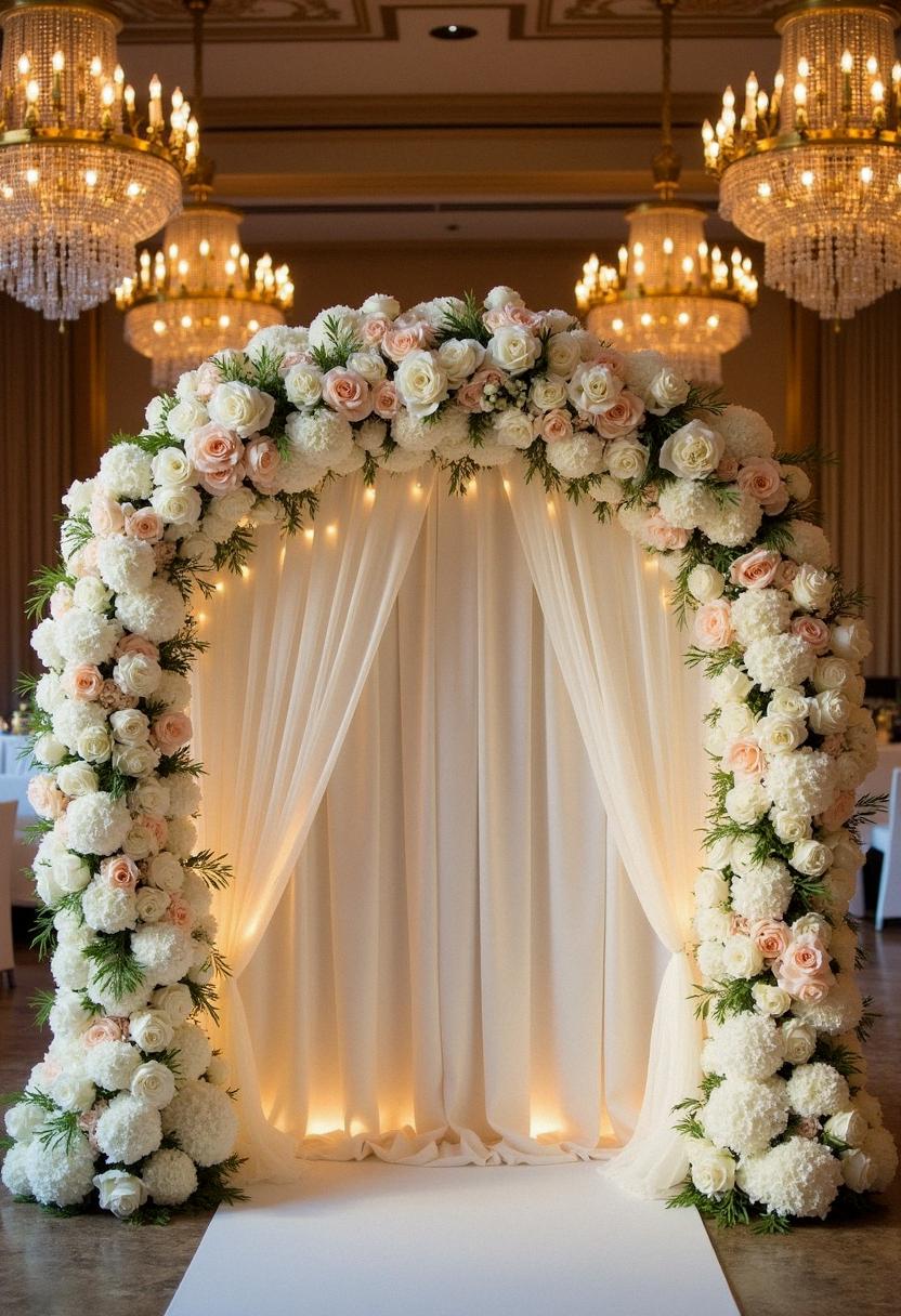 Stunning Wedding Reception Backdrop Ideas - TheCharmingBride.com