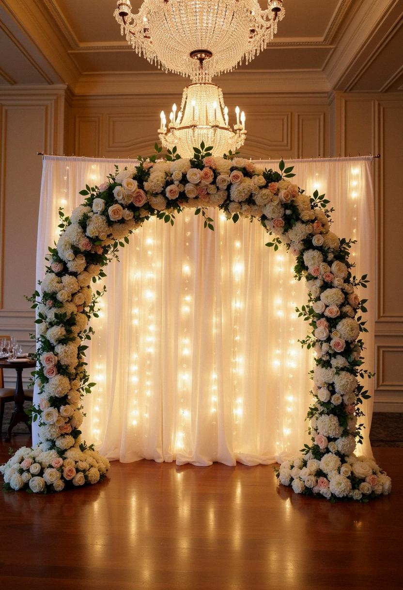 Stunning Wedding Reception Backdrop Ideas - TheCharmingBride.com