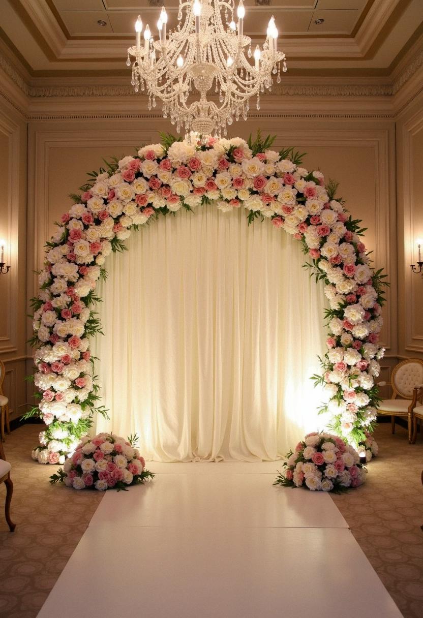 Stunning Wedding Reception Backdrop Ideas - TheCharmingBride.com
