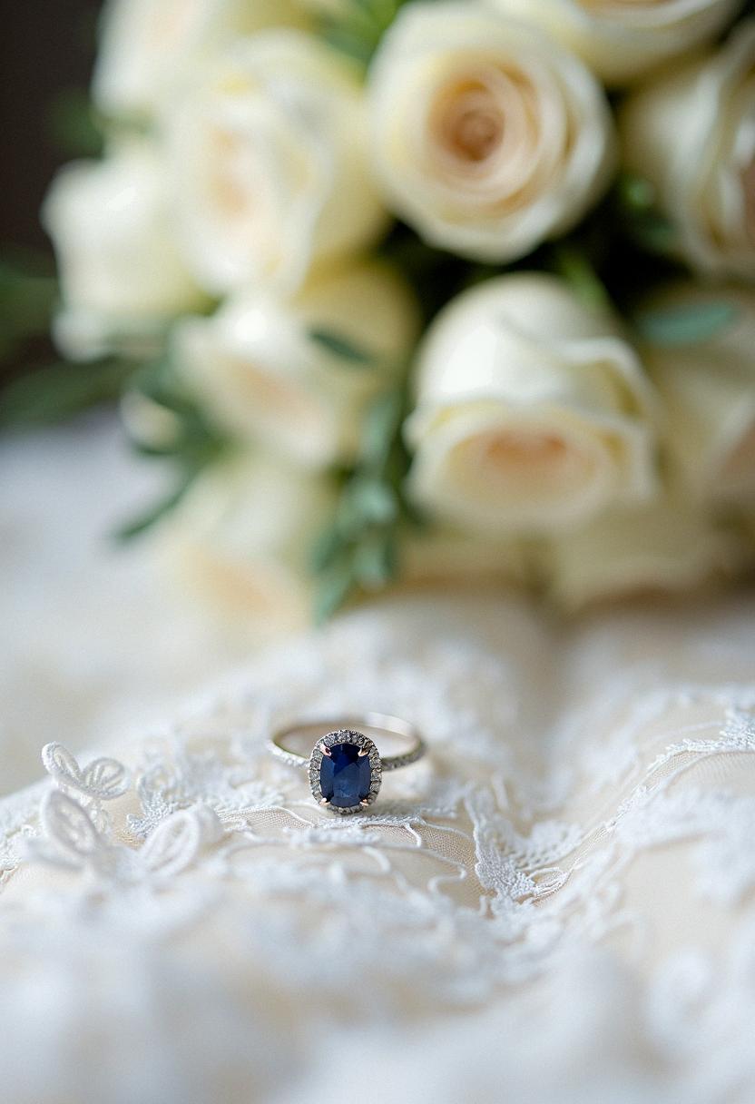 Unique Wedding Ring Blue Styles - TheCharmingBride.com