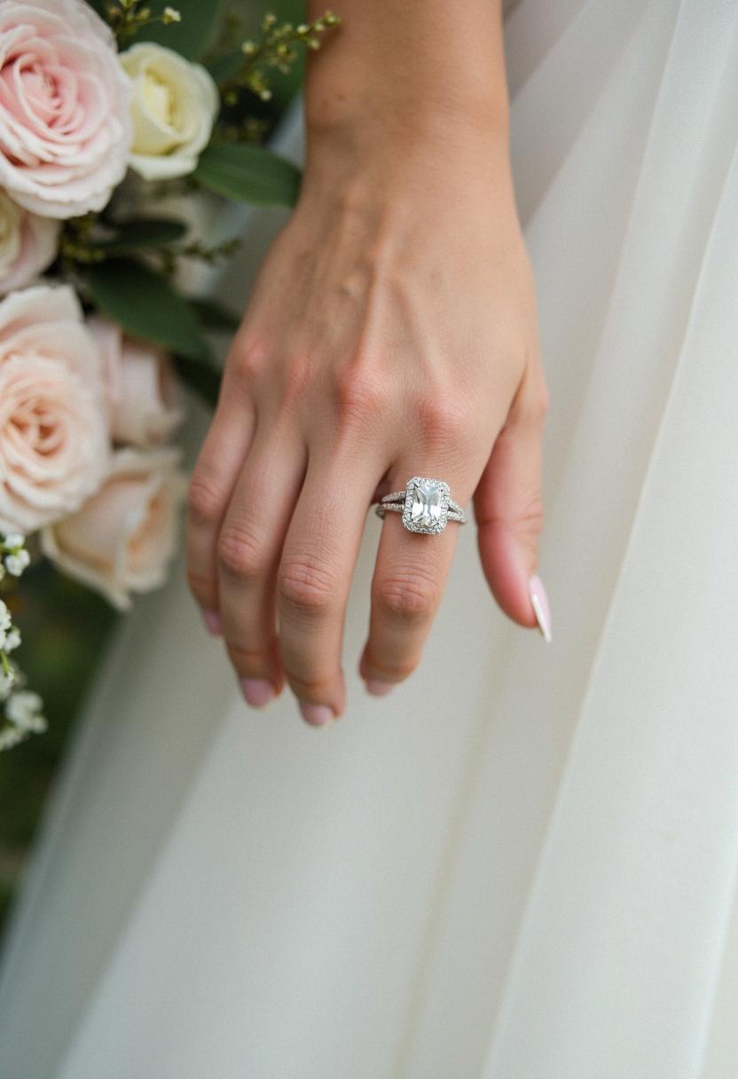 Unique Wedding Ring Rectangle Designs - TheCharmingBride.com