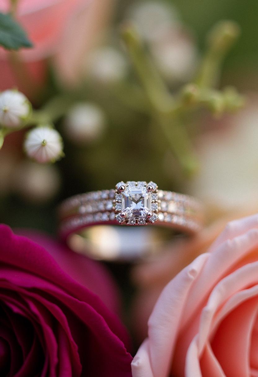 Unique Wedding Ring Rectangle Designs - TheCharmingBride.com