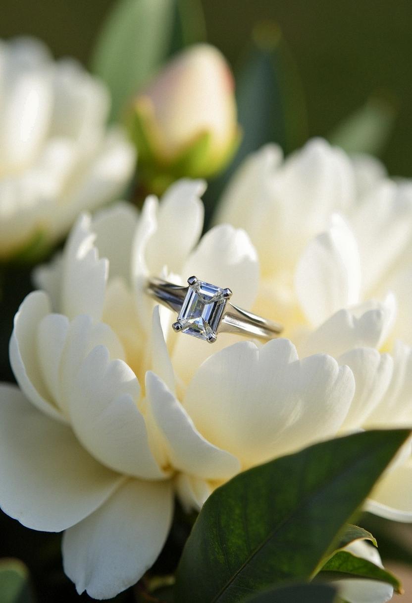 Unique Wedding Ring Rectangle Designs - TheCharmingBride.com