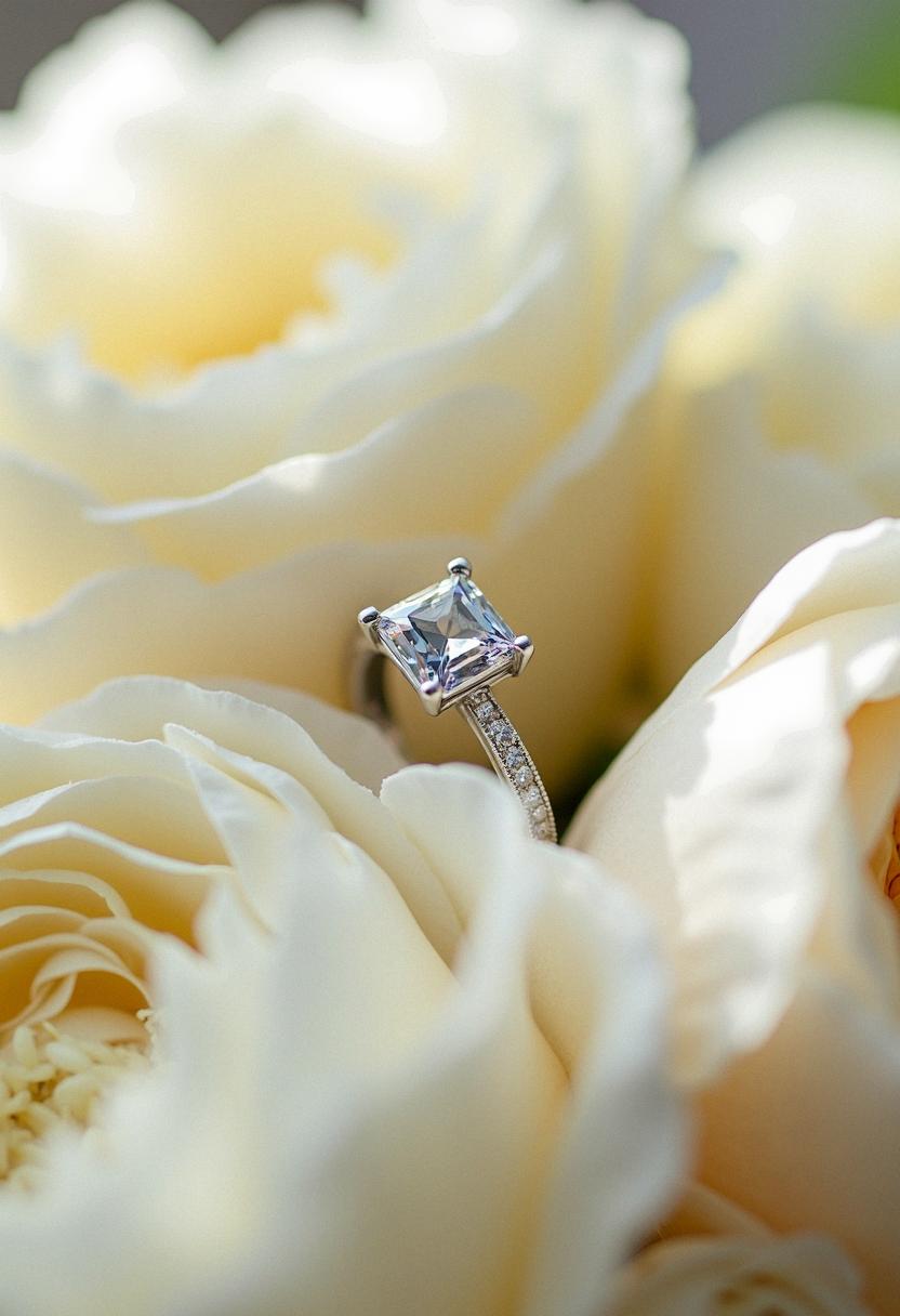 Unique Wedding Ring Rectangle Designs - TheCharmingBride.com