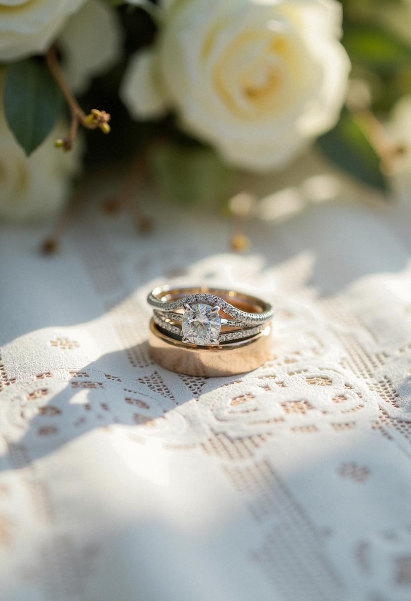 Stunning Wedding Ring Stacked Designs - TheCharmingBride.com