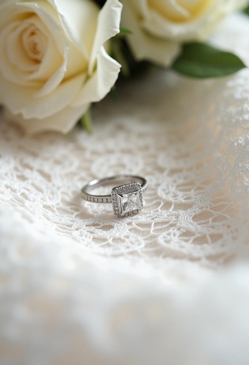 Stunning Wedding Rings Princess Cut Designs - TheCharmingBride.com