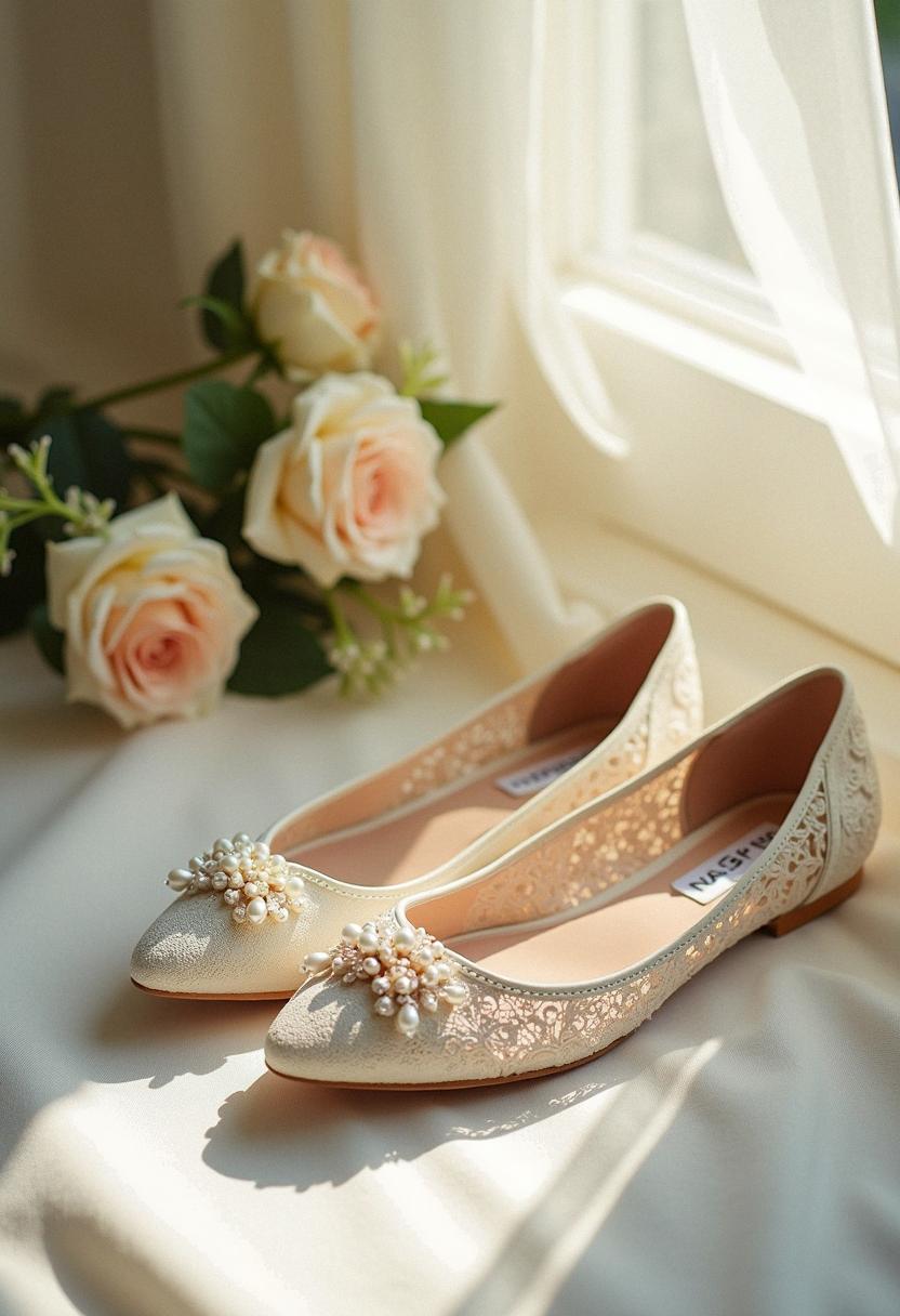 Best Wedding Shoes Comfortable Flats - TheCharmingBride.com