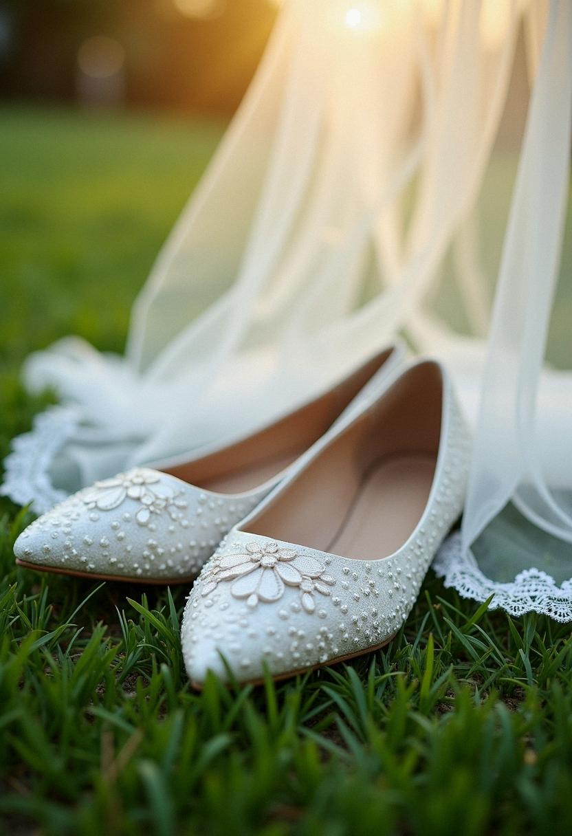 Best Wedding Shoes Comfortable Flats - TheCharmingBride.com