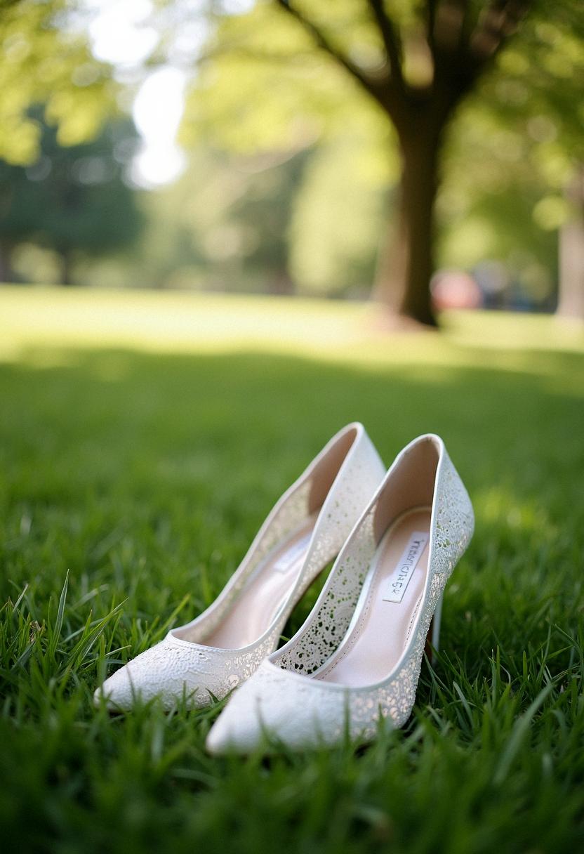 Perfect Wedding Shoes Outdoor Brides Guide - TheCharmingBride.com