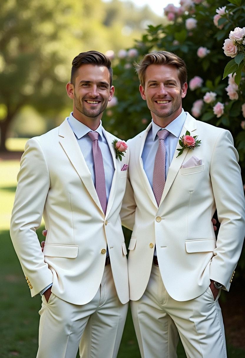 Stylish Wedding Summer Suits Men Love - TheCharmingBride.com