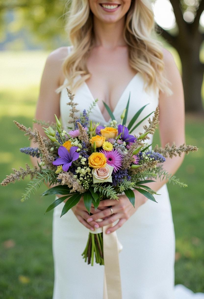 Enchanting Wildflower Bridal Bouquets Guide - TheCharmingBride.com